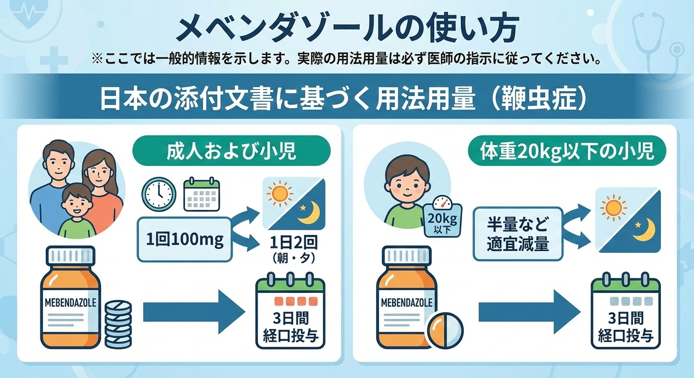 メベンダゾールとは｜効果・安全性・個人輸入の注意点を解説